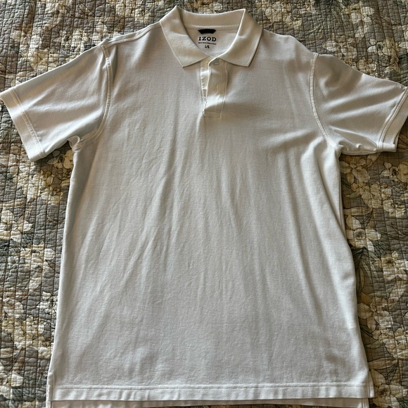 Izod | Shirts | Izod White Polo Shirt Classic Cotton Design | Poshmark